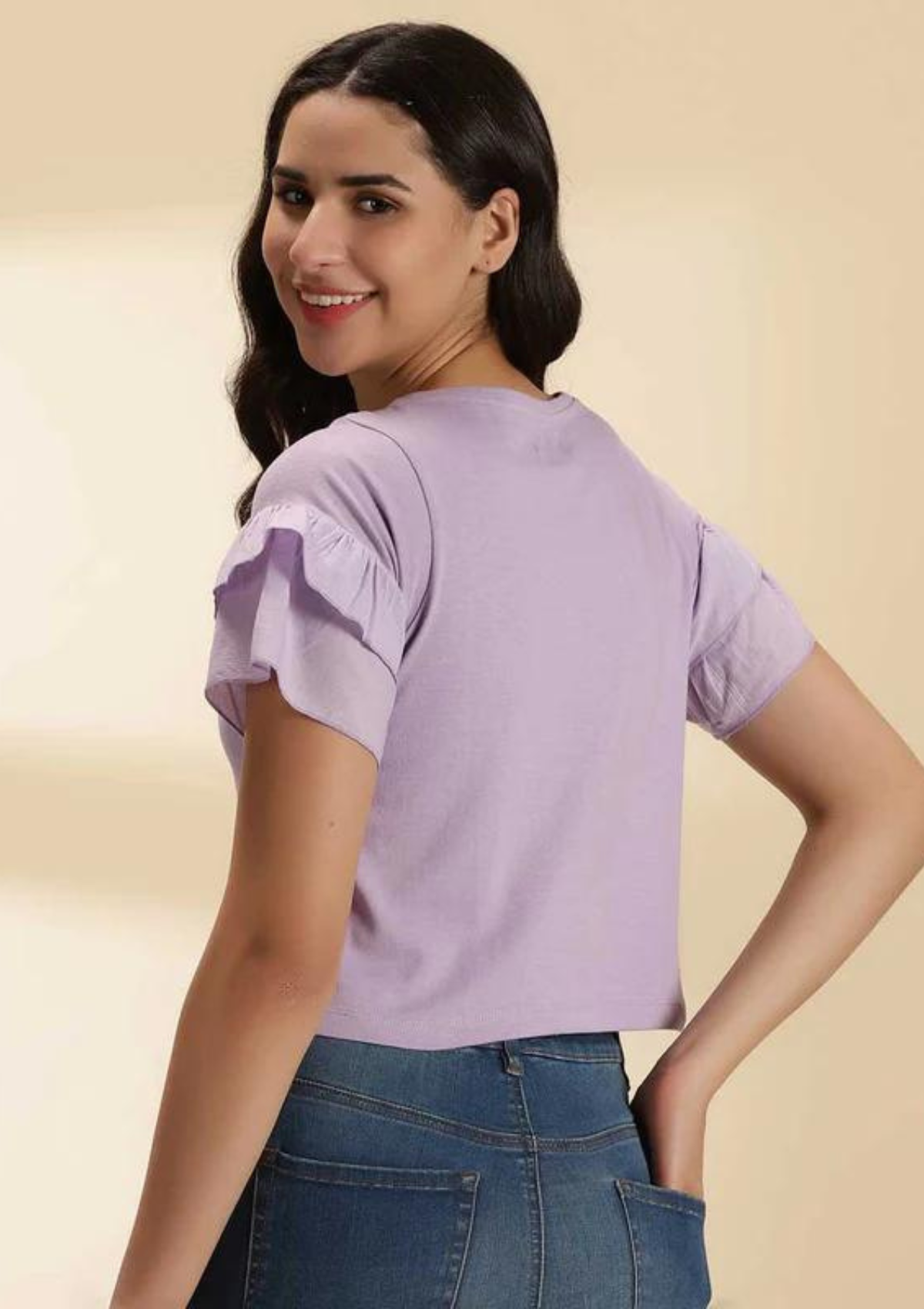Buy Stylish Layered Frill Sleeve T-Shirts | IshqMe