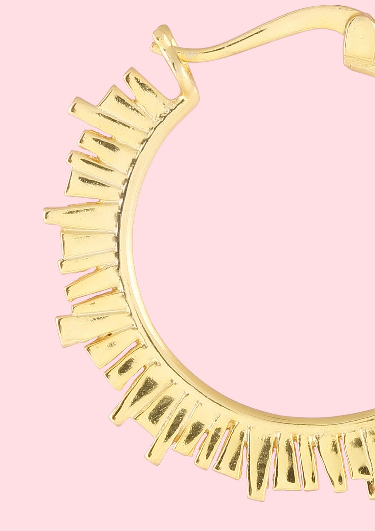 Shop Celestial Hoop Earrings Online - Irregular Flat Hoops | IshqMe